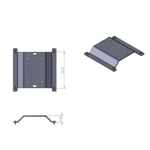 ISR Rail Adapters (Plate Only) - Hitch Crafter